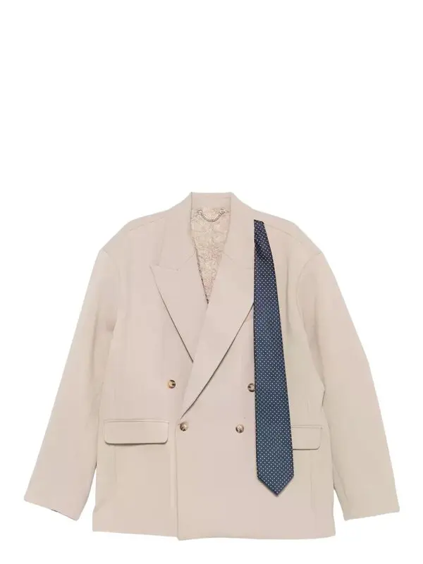 CHARLES JEFFREY Double-breasted Jacket - Neutrals