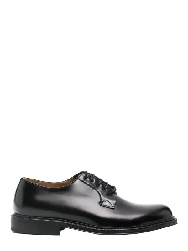 CENERE GB Lace-up Flat Derby Shoes - Black
