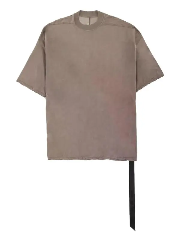 Rick Owens Short-sleeve Raw-hem T-shirt - Neutrals
