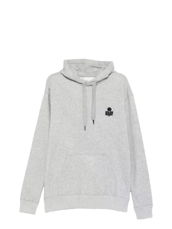 MARANT Logo-detail Hoodie - Grey