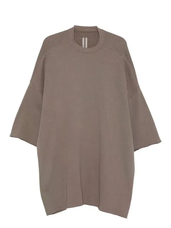 Rick Owens Tommy T Frayed T-shirt - Brown