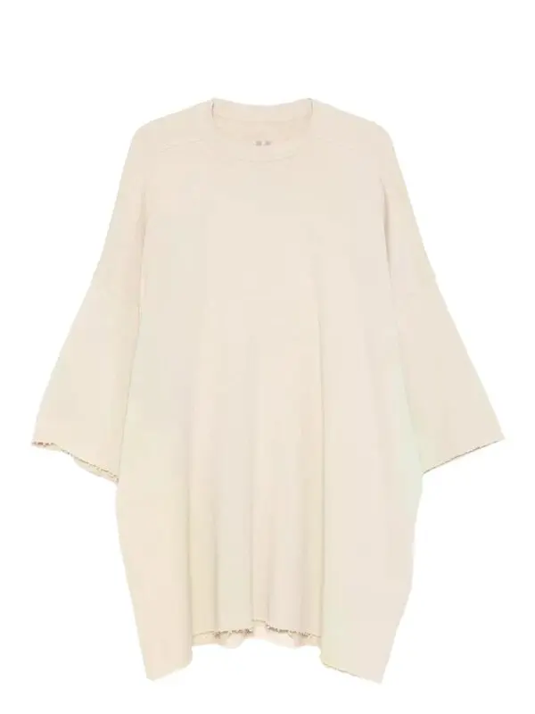 Rick Owens Tommy T Frayed T-shirt - Neutrals