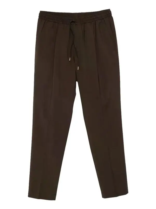 BRIGLIA 1949 Wimbledons Drawstring Trousers - Brown