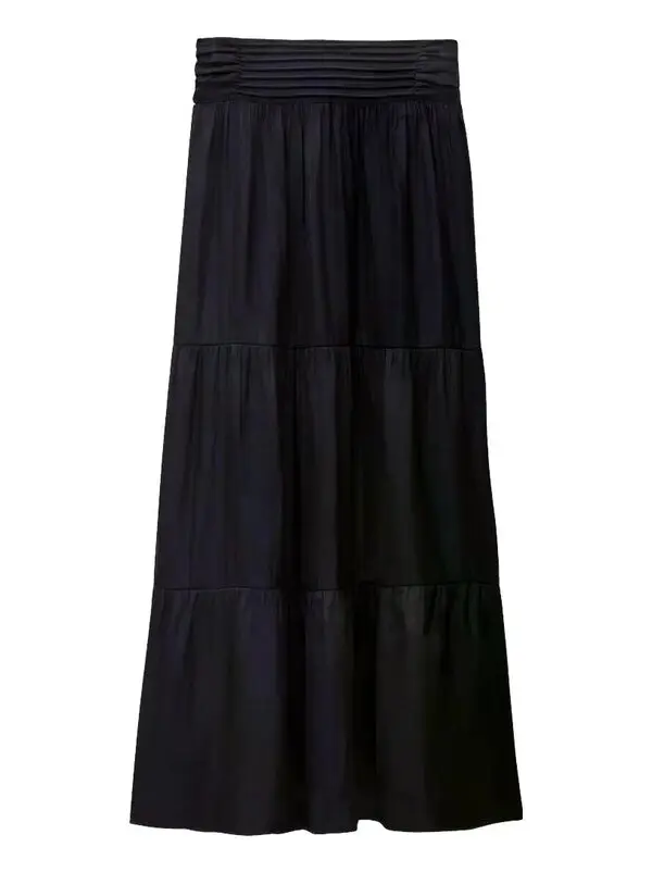Ba&sh Camyla Tiered Skirt - Blue