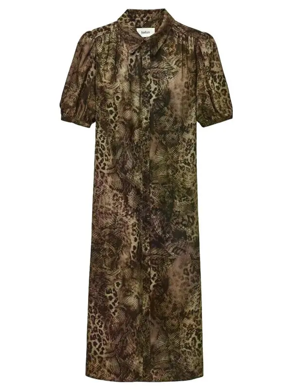 Ba&sh Corma Midi Dress - Brown