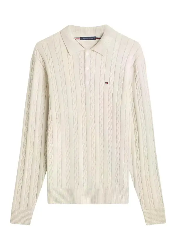 Tommy Hilfiger Cable Knit Jumper - Neutrals