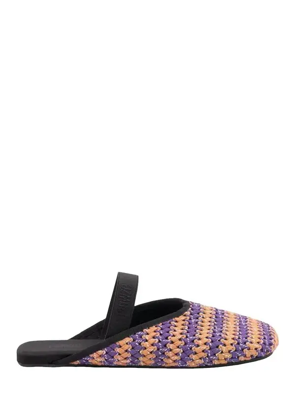 Flowze Strap-detail Mules - Purple