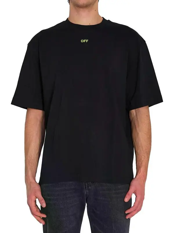 Off-White Dark Slime Arrow Crew Neck T-shirt - Black