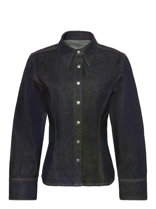 Calvin Klein Buttoned Long-sleeve Shirt - Blue