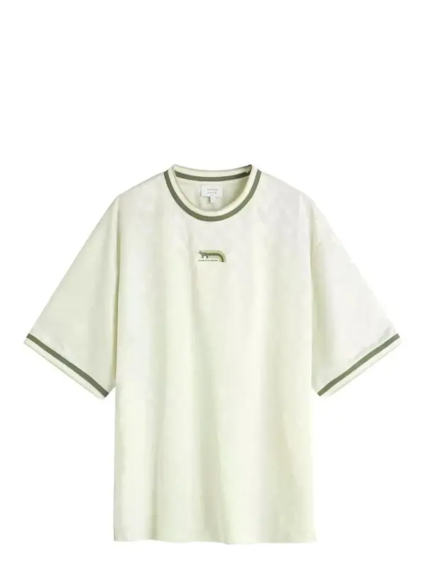 Maison Kitsuné Logo-detail Crew-neck T-shirt - Neutrals