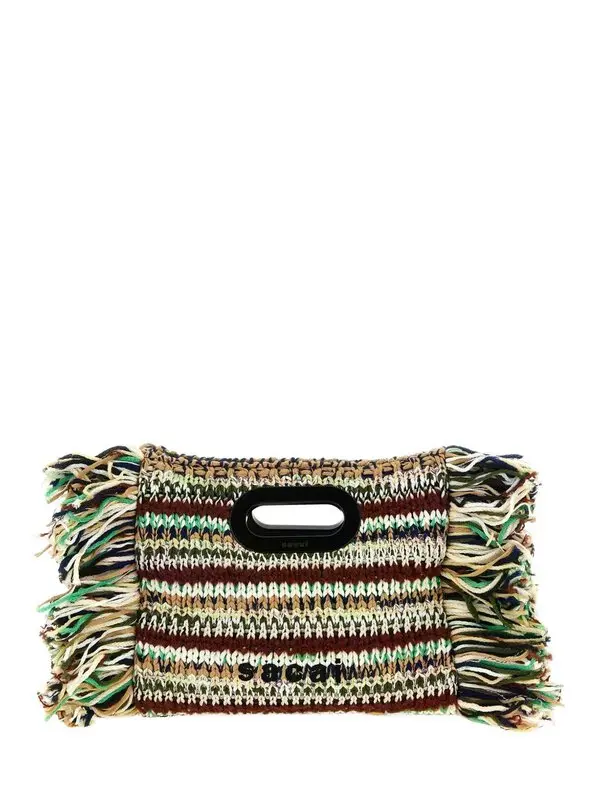 Sacai Fringe Shopping Bag - Neutrals