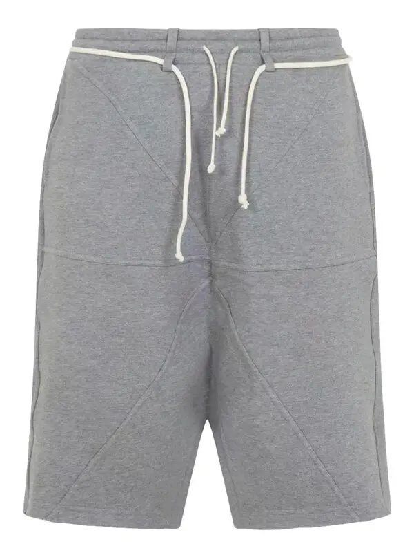 MORDECAI Panelled Drawstring Shorts - Grey