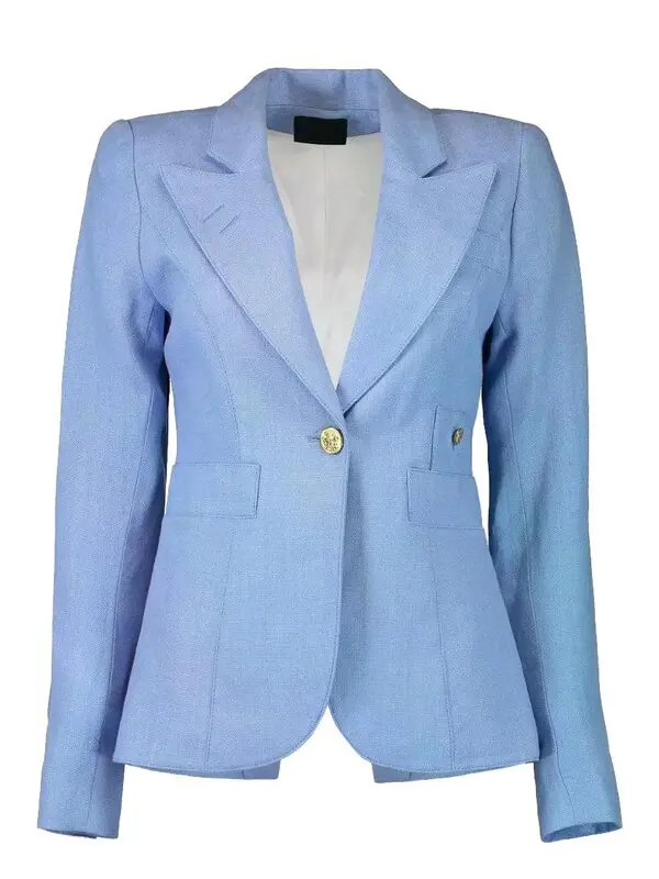 Smythe Single-breasted Linen Blazer - Blue
