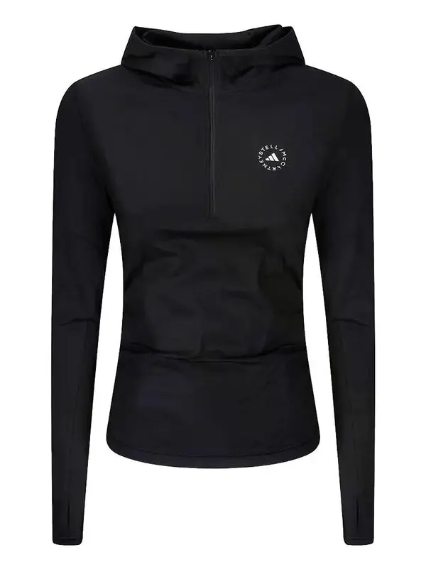 Adidas By Stella McCartney Hooded Longsleeve T-shirt - Black