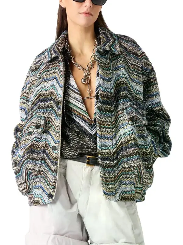 Missoni Zigzag-pattern Jacket - Black