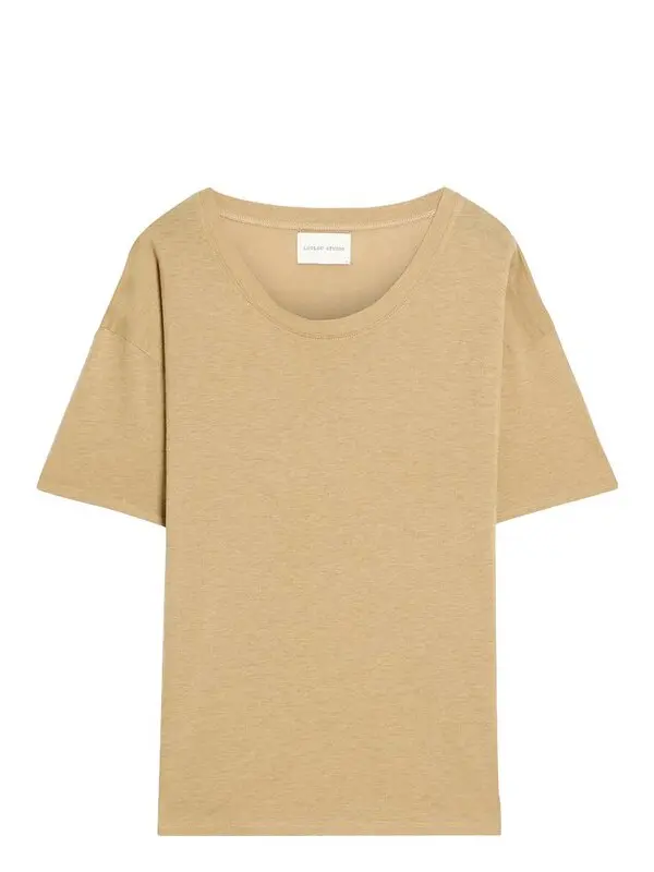 Loulou De Saison Ezra Slub Jersey T-shirt - Sand