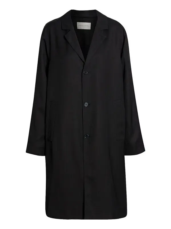 Loulou De Saison Menja Twill Coat - Black