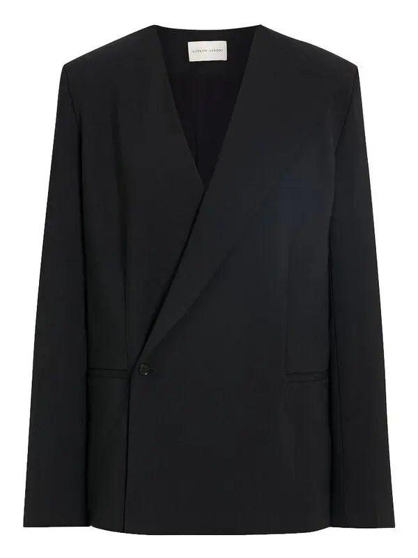 Loulou De Saison Nodo Double-breasted Blazer - Black