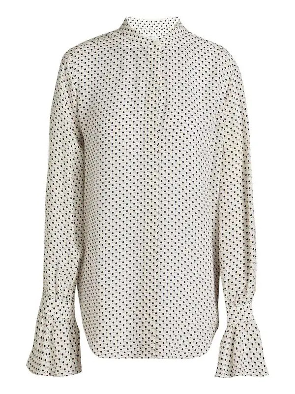 Equipment Polkadot Silk Shirt - Off-white