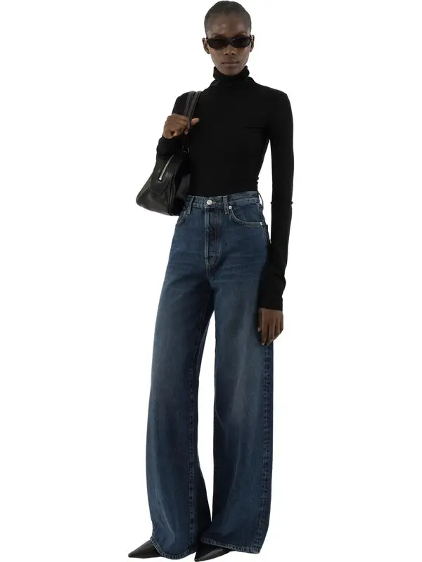 Arakii Wide Leg Jeans - Blue Wash
