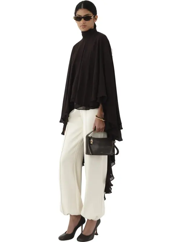 Arakii Flowy Maxi Cape - Dark Brown