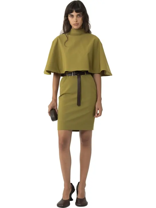 Arakii Poncho Cape Top - Olive Green