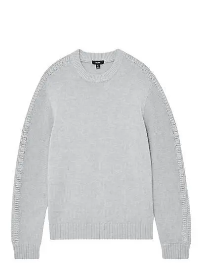 REISS Beech Knitted Wool-blend Jumper - Soft Grey
