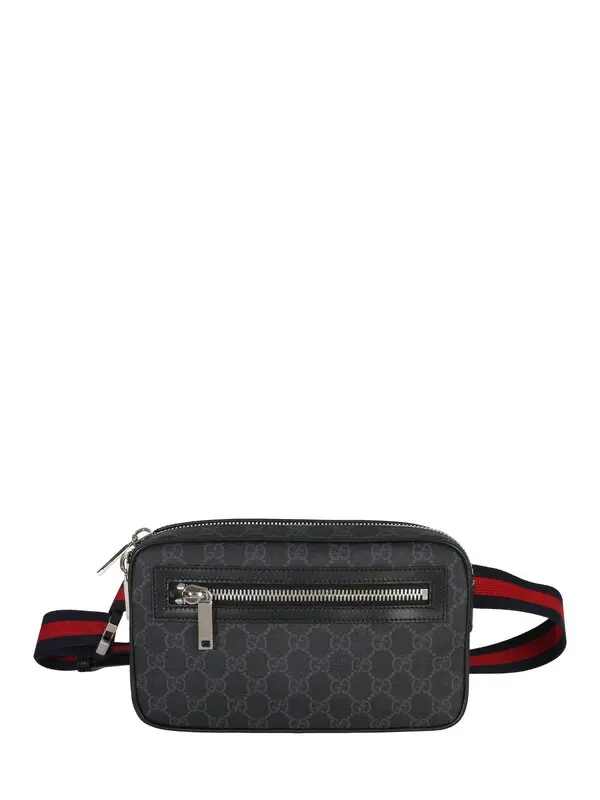 Gucci Gg Supreme Canvas Belt Bag - Black