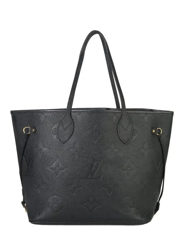 LOUIS VUITTON Giant Monogram Empreinte Neverfull Mm - Black