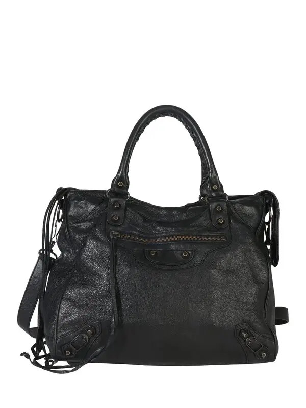 Balenciaga Agneau Classic Velo Bag - Black