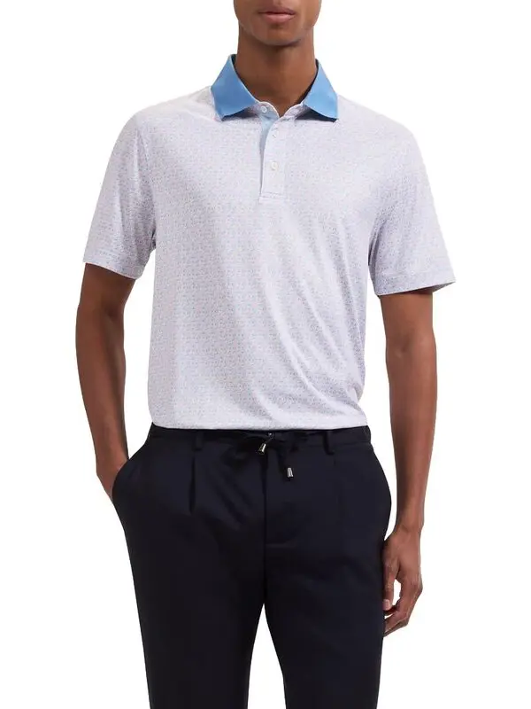 Bugatchi Three-button Performance Polo - Jojoba