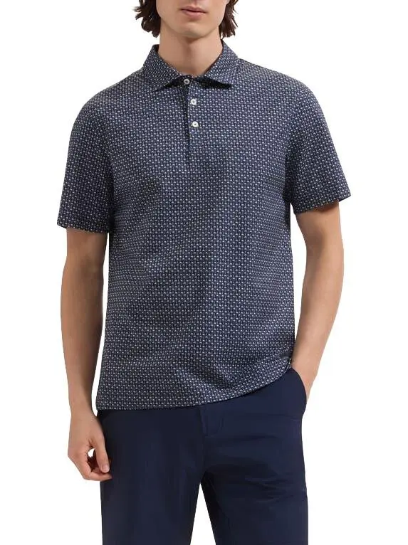 Bugatchi Victor Ooohcotton® Palm Tree Print Polo - Navy