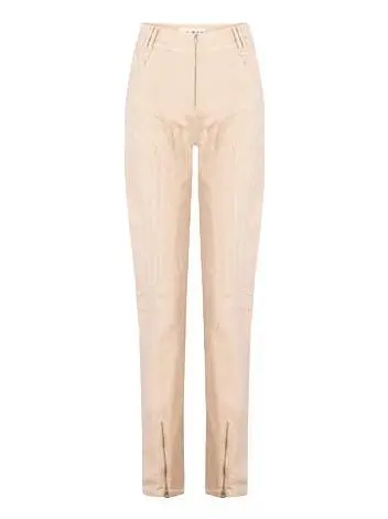 PCFG Linen Blend Boomerang Pant - Beige