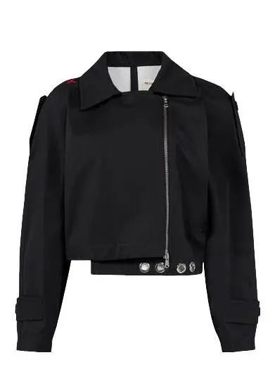 PCFG Cropped Waterproof Trenchcoat - Black