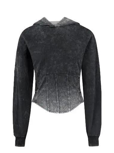 PCFG Acid Wash Hoodie - Black