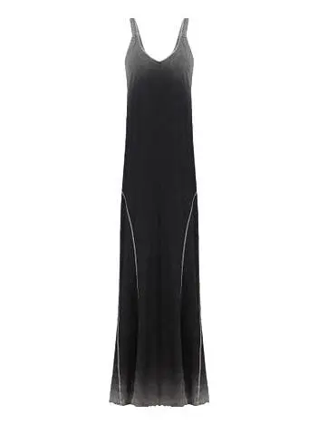 PCFG Acid Wash Maxi Dress - Black