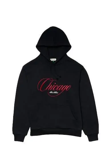 MARC NOLAN Chicago Embroidered Hoodie - Black