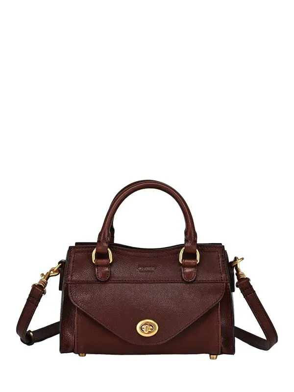 OLD TREND Lockwood Genuine Leather Satchel - Brown