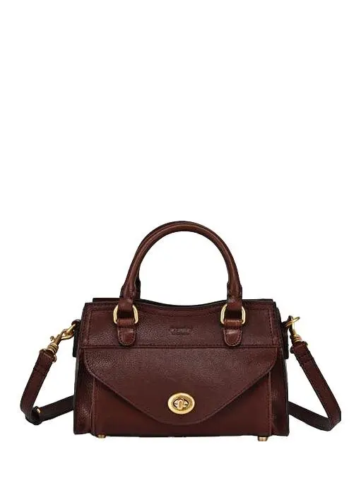 OLD TREND Lockwood Genuine Leather Satchel - Brown