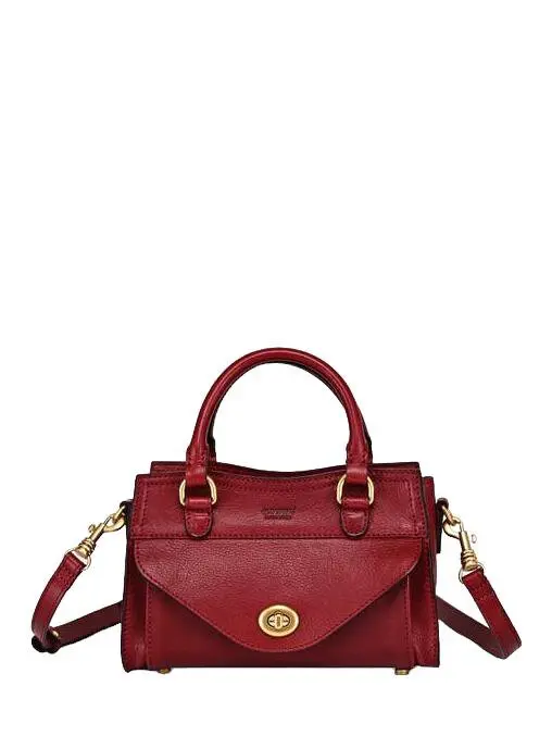OLD TREND Lockwood Genuine Leather Satchel - Maroon