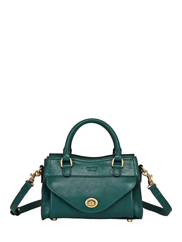 OLD TREND Lockwood Genuine Leather Satchel - Teal