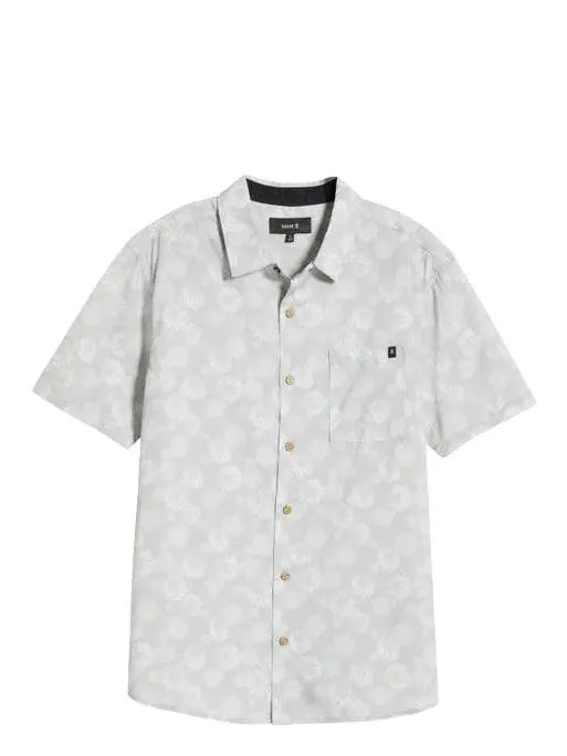ROARK Journey Floral Short Sleeve Button-up Shirt - Grey