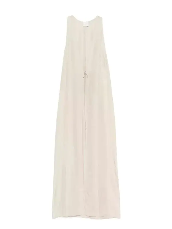 ALYSI V-neck Sleeveless Coat - Neutrals