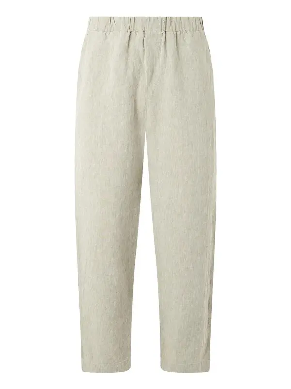 Barena Venezia Cordier Marte Linen Trousers - Green