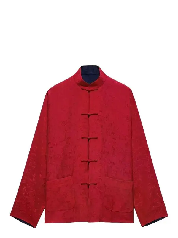 Shanghai Tang Reversible Floral Jacket - Red