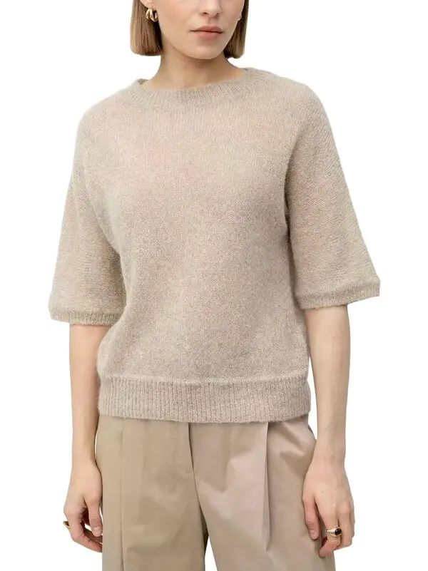 BOSS Short-sleeve Sweater - Neutrals