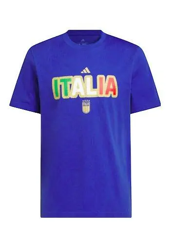 Adidas Fifa World Cup 2026 Italy Home Graphic Tee Shirt - Semi Lucid Blue