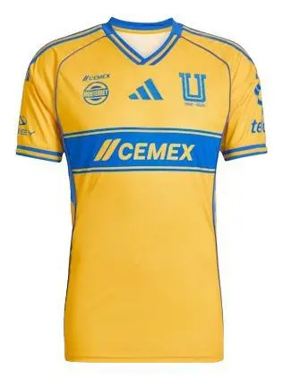 Adidas Tigres Uanl 25/26 Home Jersey - Team Colleg Gold/blue