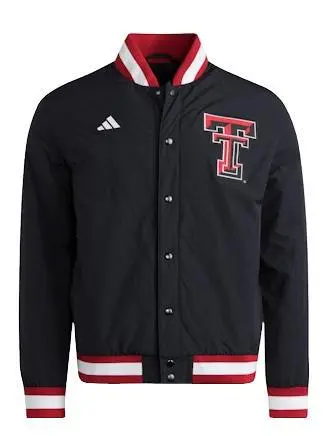 Adidas Raiders Coaches Dugout Jacket - Red Black