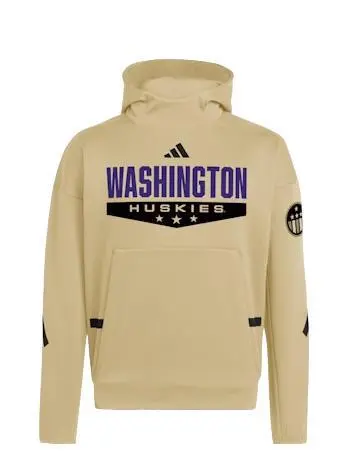 Adidas Huskies Honor And Support Player Travel Zne Hoodie - Washington Team Sand Black Ncaa/wtn/7yz